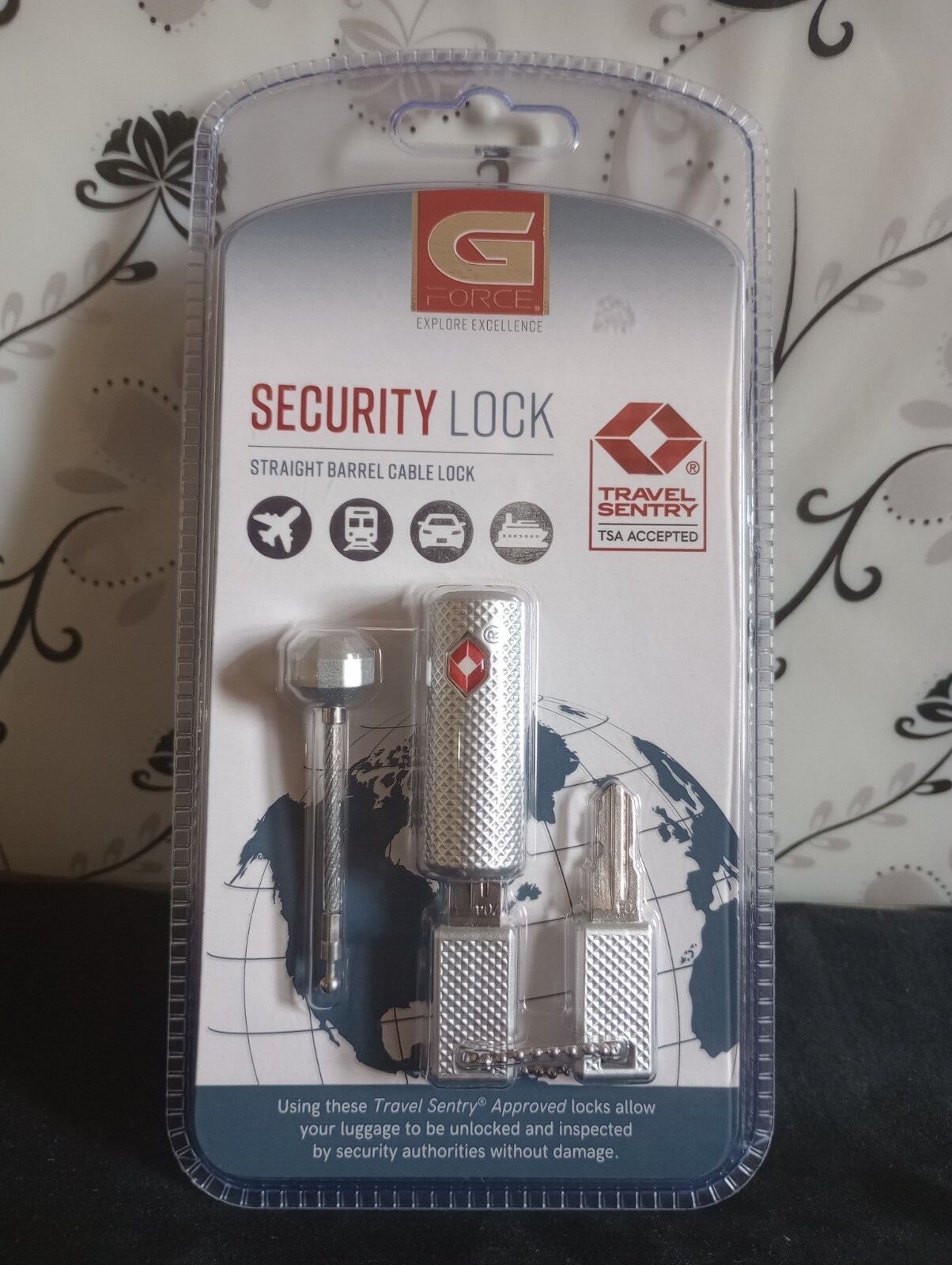 *NEW TSA APPROVED GFORCE Security Lock Heart-Shaped Lock & Straight ...