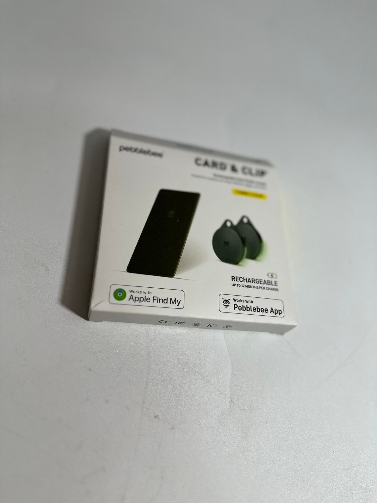Pebblebee Rechargeable Item Tracker Finder Bundle 2 Clips & 1 Card ...