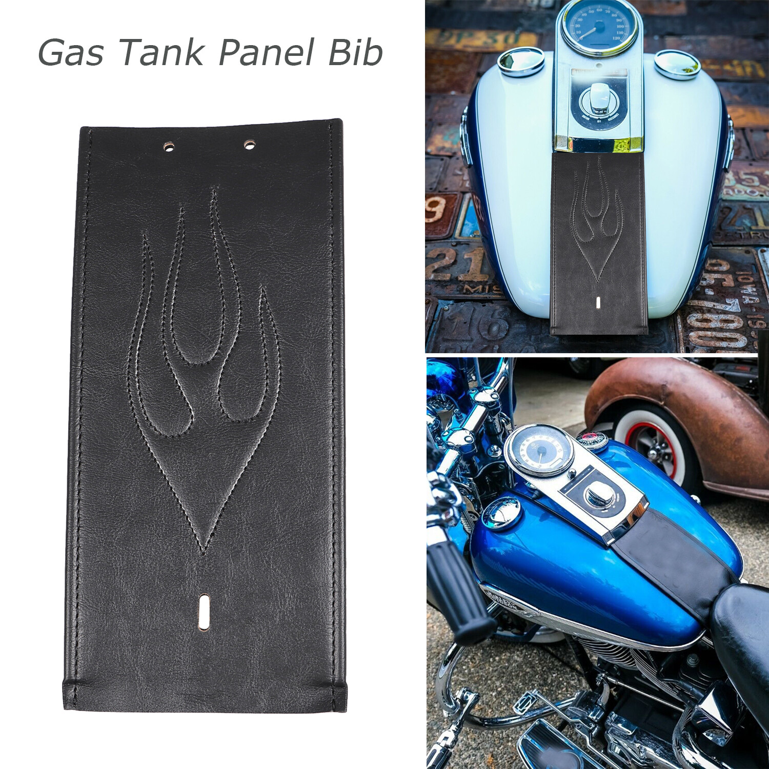 Fuel Gas Tank Panel Bib For Harley Softail Fat Boy FXST 00-17 FLSTS ...