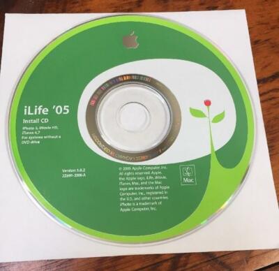 Macintosh iLife 05 v5.0.2 iPhoto iMovie iTunes Mac Install Software ...