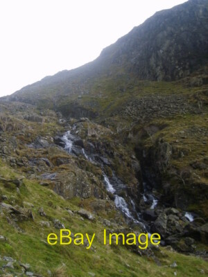 Photo 6x4 Waterfall, Newlands Beck Gatesgarth Crags of Great Gable on ...