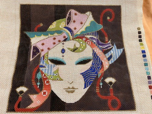 Sophia Designs Needlepoint Canvas …. Mask With Ribbons | eBay