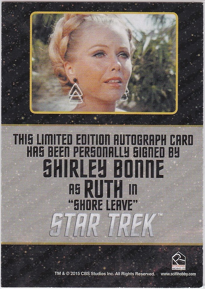STAR TREK THE ORIGINAL SERIES 50TH ANNIVERSARY SHIRLEY BONNE AS RUTH ...