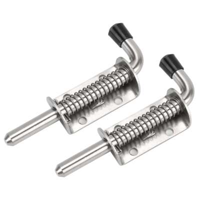 2pcs Spring Pin Latch Lock For Utility Trailer Tail Gate Loaded Heavy ...