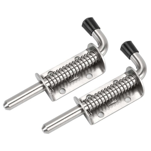 2pcs Spring Pin Latch Lock For Utility Trailer Tail Gate Loaded Heavy ...