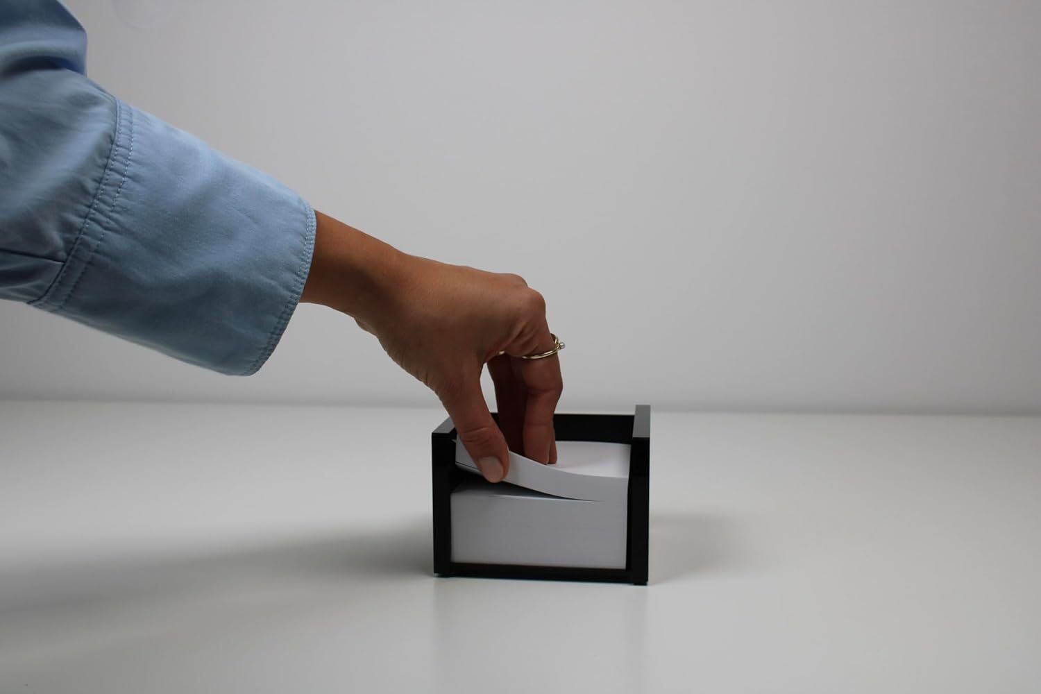 Wedo 637001 Acrylic Memo Box with 500 9 x 9 cm Sheets Large memo box | eBay