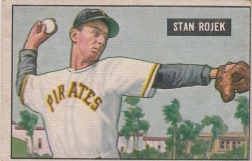 1951 Bowman STAN ROJEK #166 Vintage Baseball Card | eBay