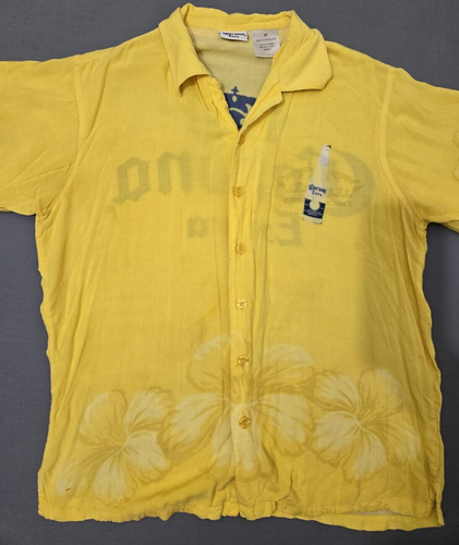 Corona Shirt Mens Medium Extra Hawaiian Button-Up Offically Licensed | eBay