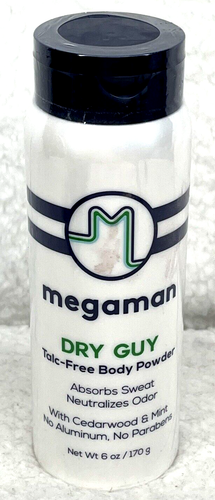 Megaman Dry Guy Talc-Free Body Powder Cedarwood & Mint Absorb Sweat 6 ...