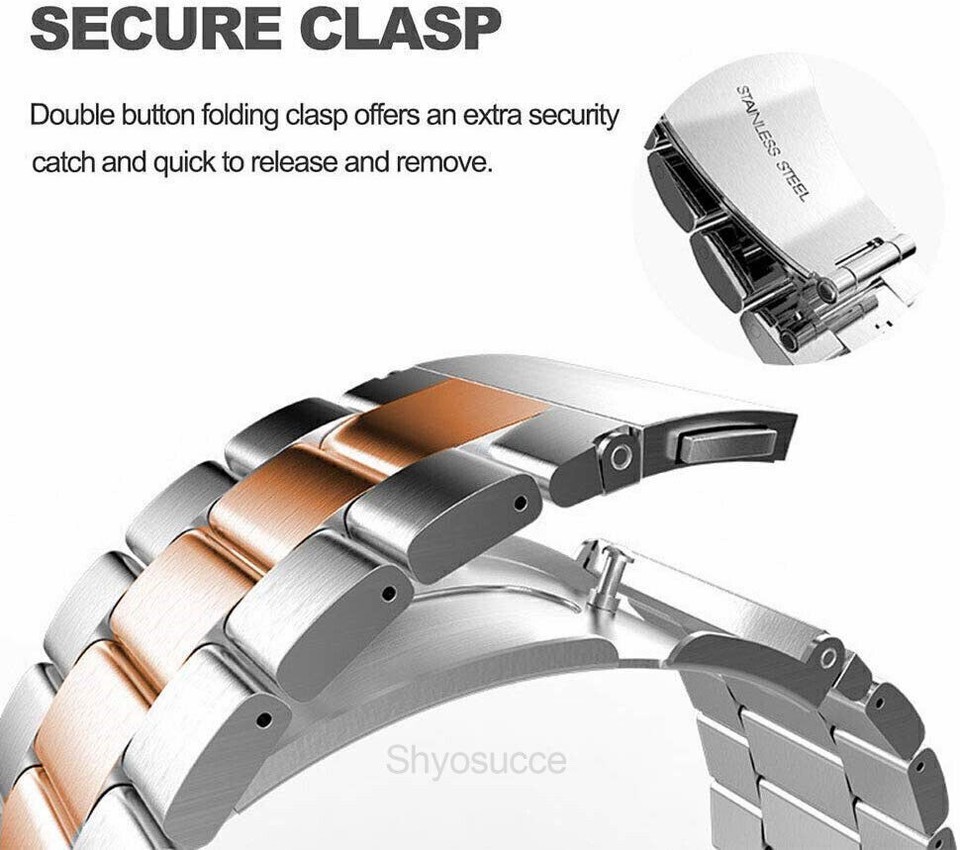 For Fitbit Versa 3 4 /Sense 2 1 Stainless Steel Strap Wrist Watch Band ...