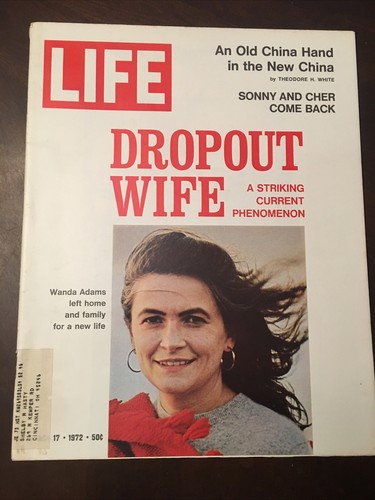 LIFE MAGAZINE MARCH 17 1972 DROP OUT WIFE WANDA ADAMS | eBay