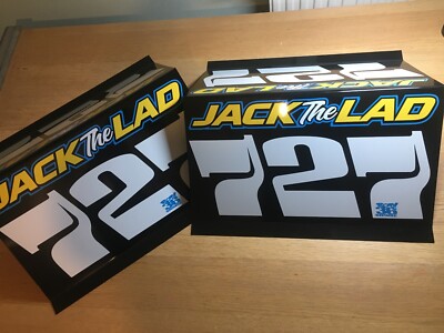 2x Banger Racing Roof Fin / Number Boards. Made to Order | eBay