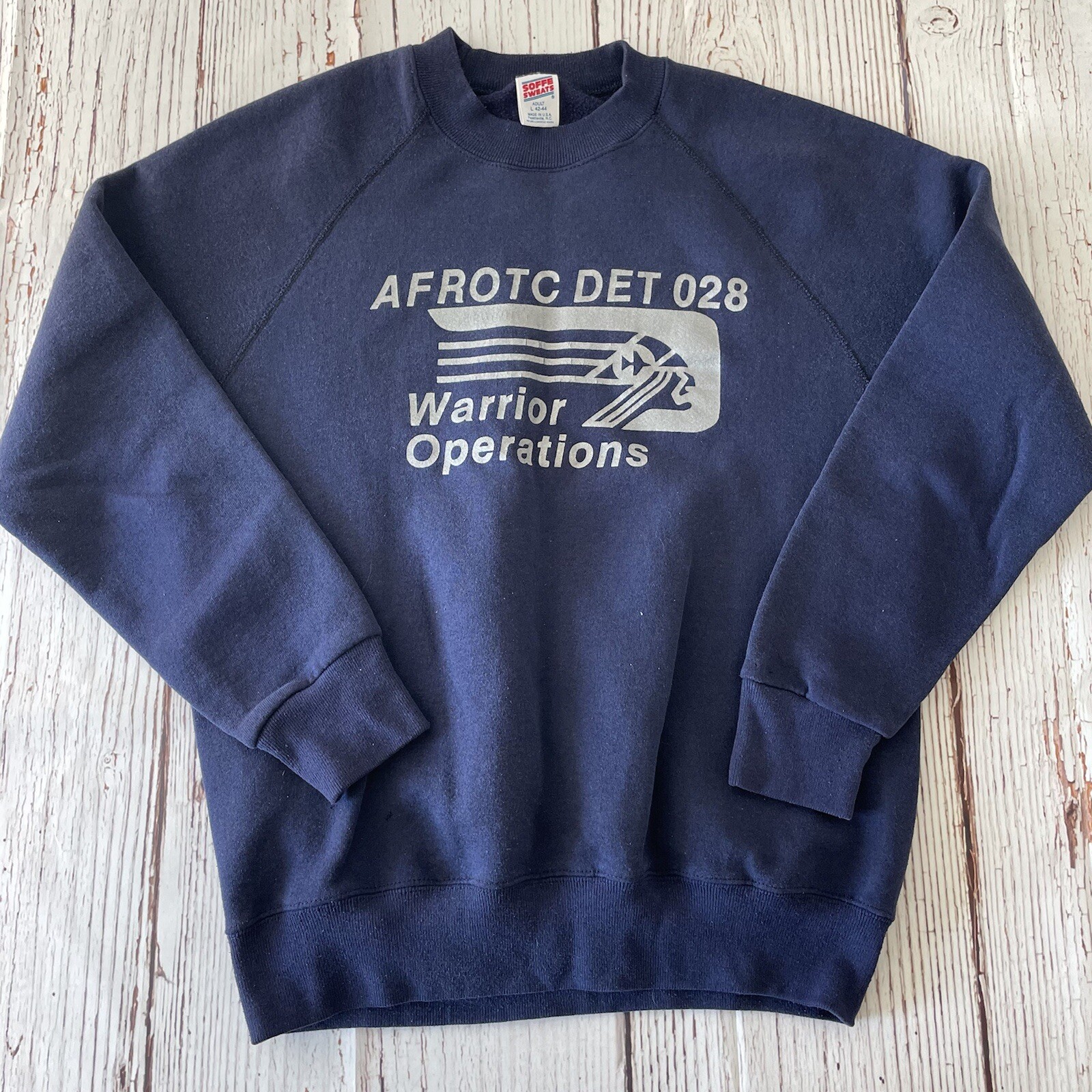 Vintage AFROTC Det 028 Warrior Operations Pullover Crewneck Sweatshirt ...
