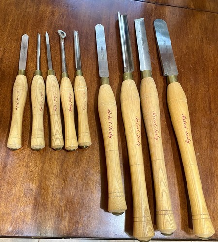 Robert Sorby, Set Of 9 Pieces, Large/medium Wood Turning Tools Chisel ...