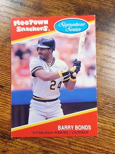 1991 Mootown Snackers Signature Series Food Issue Barry Bonds #3 | eBay