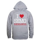 Southeast Missouri State University Redhawks SEMO I Love Hoodie ...