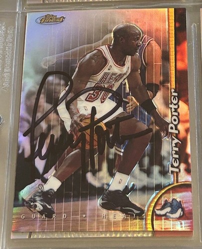 Terry Porter 1998 Topps Finest No Protector Refractor Signed Autograph ...