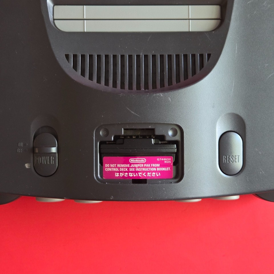 Nintendo 64 BLACK Console Complete System N64 adapter & cable Set ...