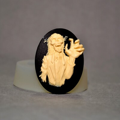 ZOMBIE SILICONE MOLD cameo resin polymer clay sugarcraft mold | eBay