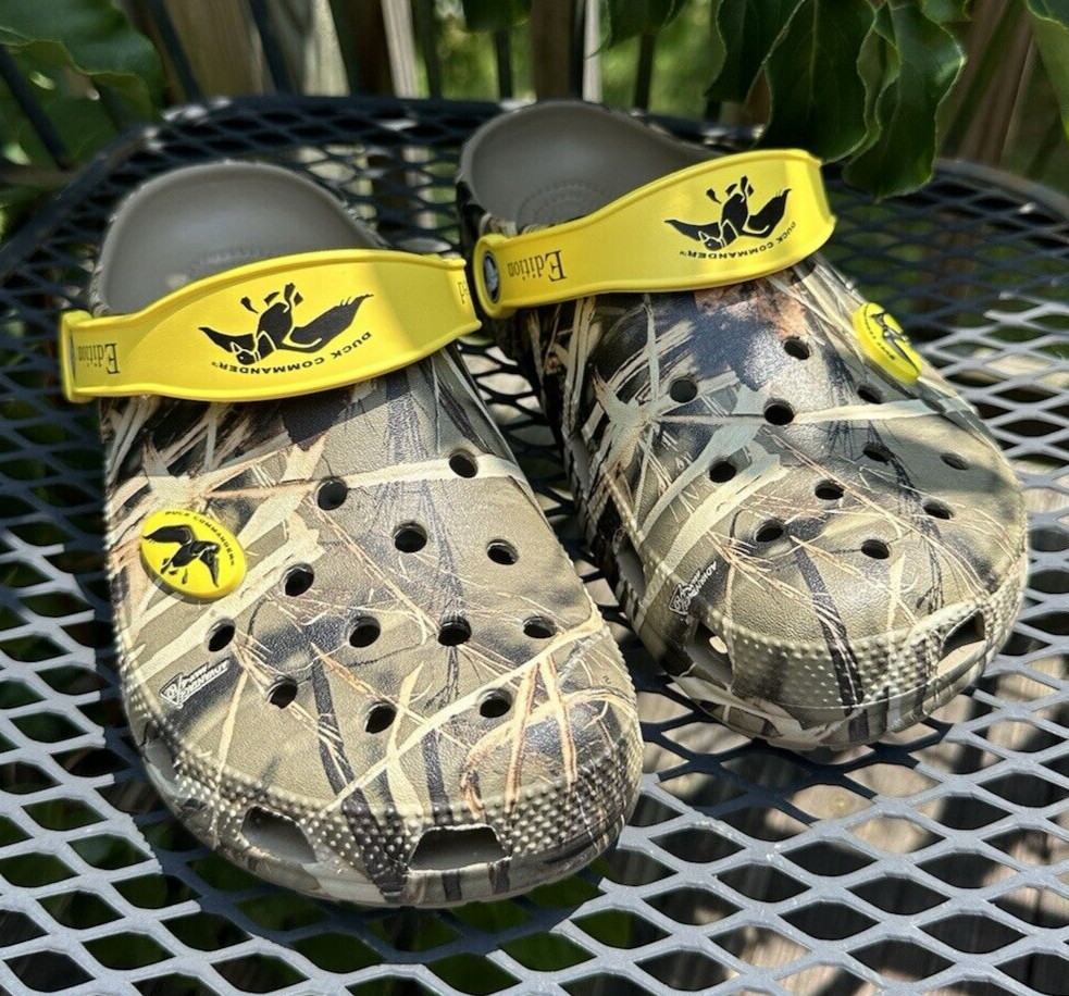 Unisex Crocs Limited Edition Duck Commander Camo Slip… - Gem