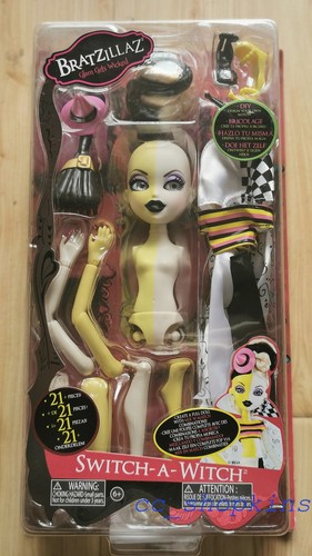 Bratzillaz Switch-A-Witch Fashion Doll 21+ Pieces Glam Gets Wicked ...