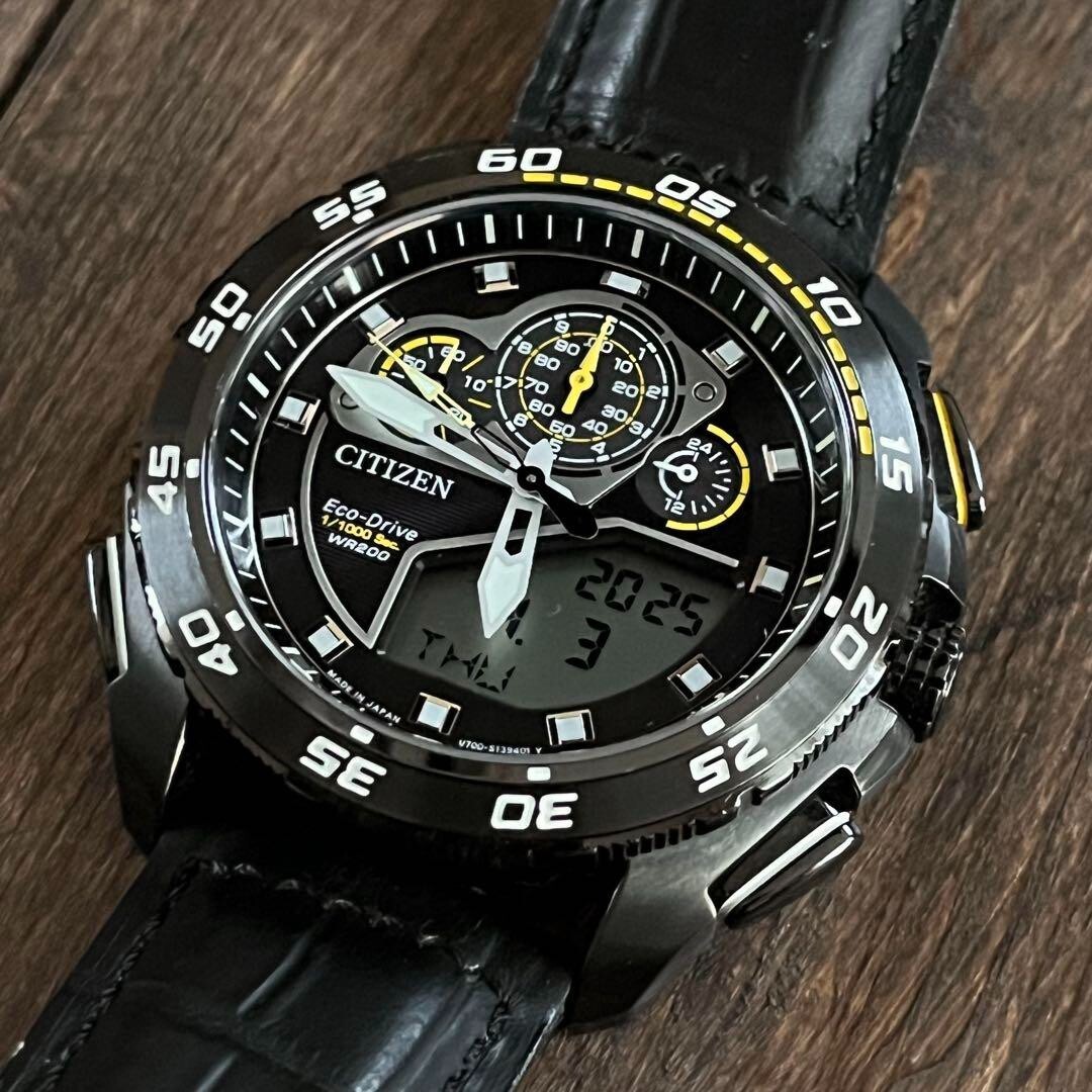 Citizen Promaster Land Eco Drive Black Yellow Solar C… - Gem