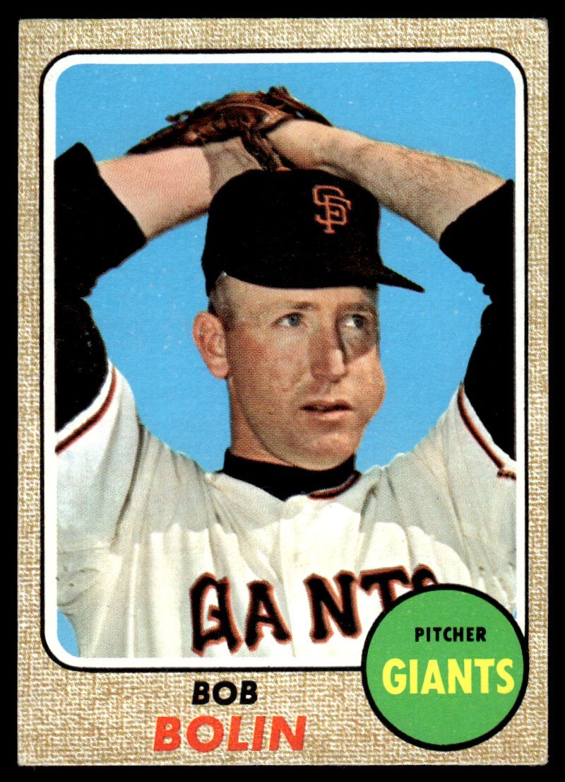 1968 Topps Bob Bolin San Francisco Giants #169 | eBay