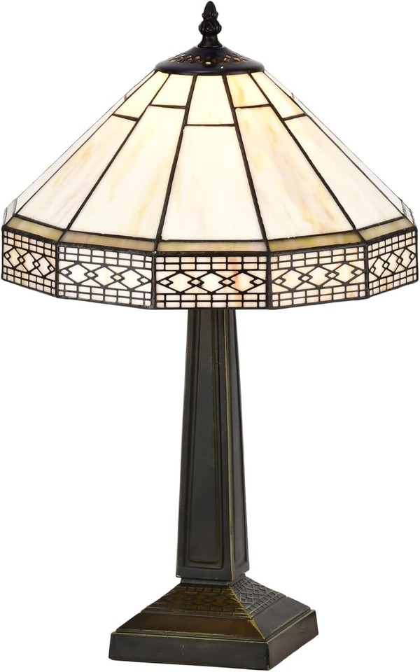 TIFFANY HANDCRAFTED GLASS TABLE LAMP SIZE 12'' INCH WIDE (Ideal ...