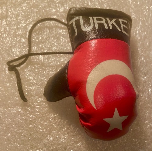 Mini BOXING Glove LOGO SOUVENIR TURKEY Hanging Car Mirror SIZE 85MM BY ...