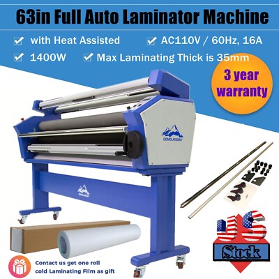 63in / 55in Full-auto Wide Format Cold Laminator Large Format ...