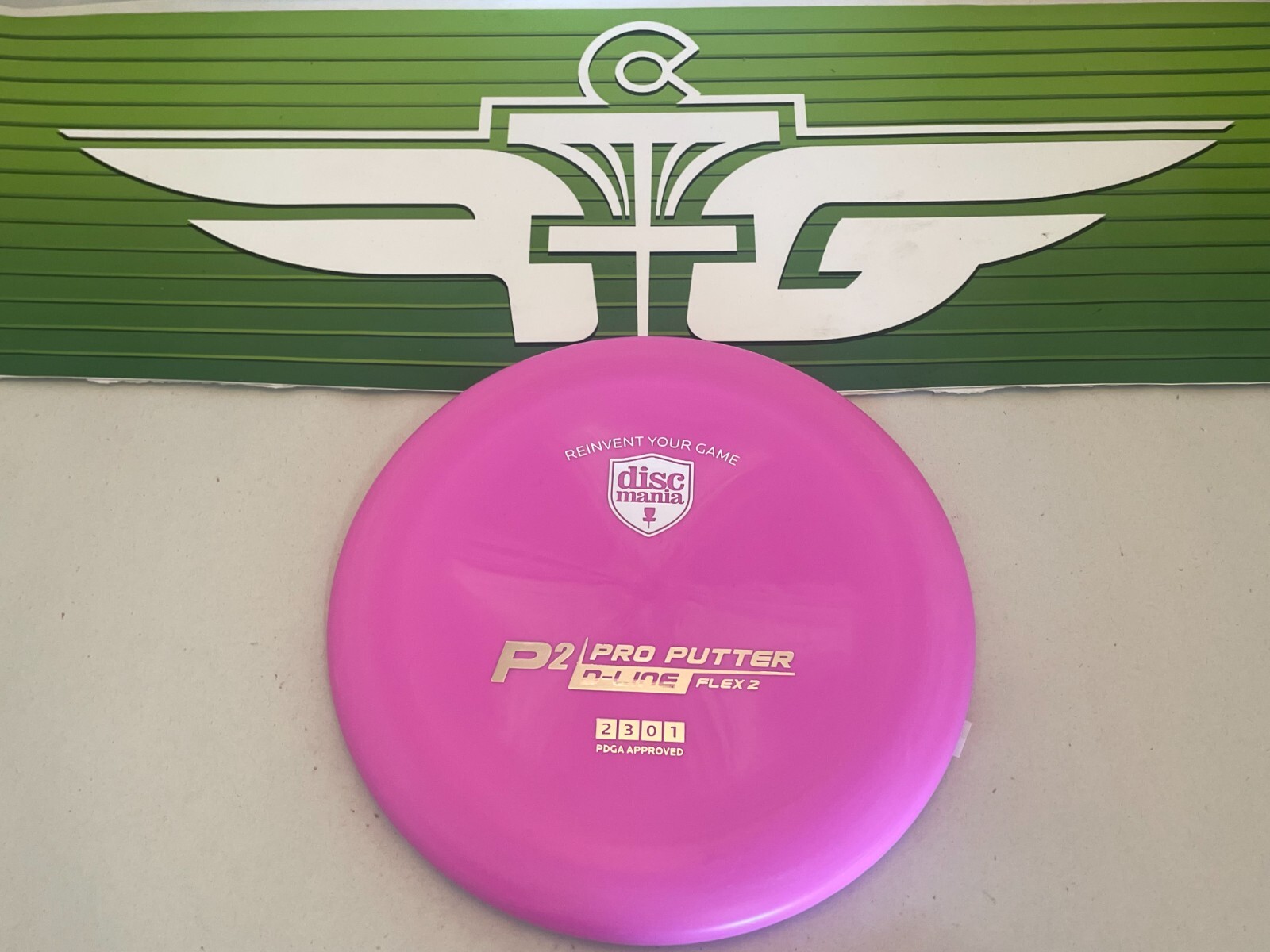 FLY GREEN DISC GOLF: DISCMANIA LIMITED EDITION D-LINE FLEX 2 P2 PUTTER 176G PINK | eBay