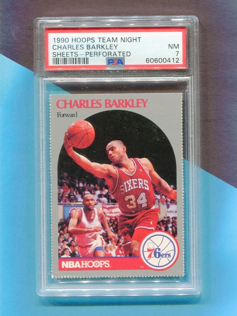 CHARLES BARKLEY PHILADELPHIA 76ERS 1990 HOOPS TEAM NIGHT SHEETS ...
