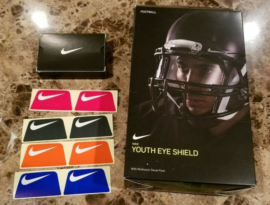 NIKE FOOTBALL YOUTH EYE SHIELD, CLEAR, NFY04901NS, NEW, MULTICOLOR ...