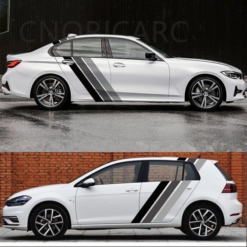 Vinyl Wrap Racing Graphics Decals Car Side Stripes Stickers For BMW ...