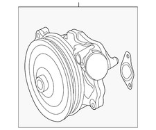 Genuine Jaguar Water Pump Assembly Mount Bolt AJ811615 for sale online ...