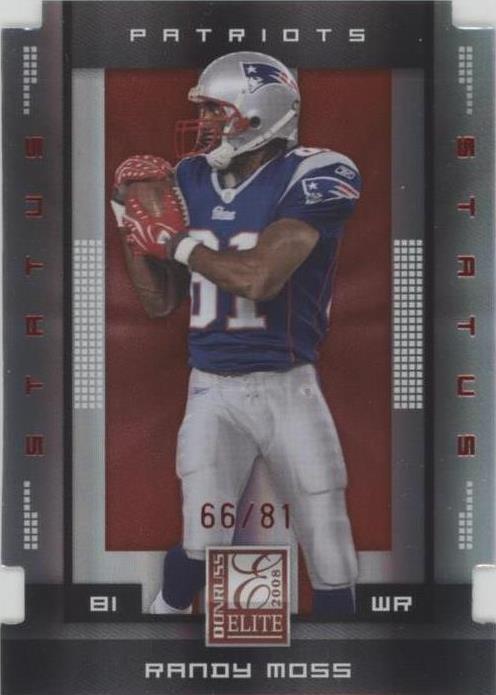 2008 Donruss Elite - Randy Moss #59 Status Die-Cut /81 for sale online ...