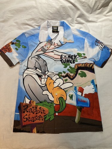 Bugs Bunny Button Down Shirt, Looney Tunes Shirt! Size Small, NWT! | eBay
