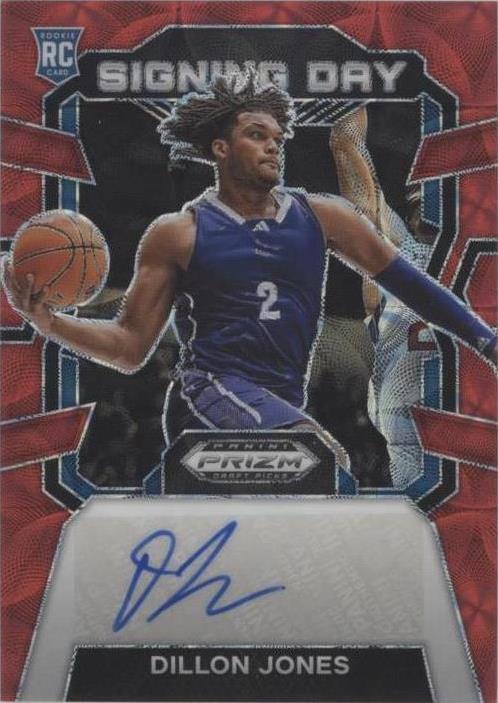 2024 Panini Prizm Draft Picks - Signing Day Dillon Jones #SD-DIL Red ...