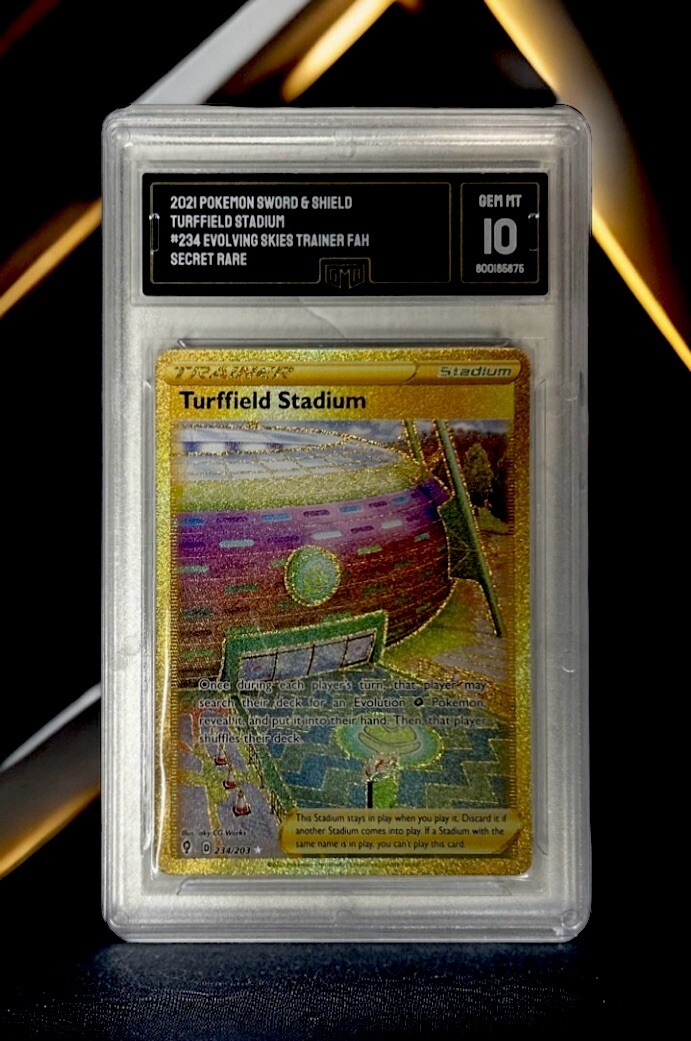 Pokémon TCG Turffield Stadium Evolving Skies 234/203 Holo Secret Rare ...