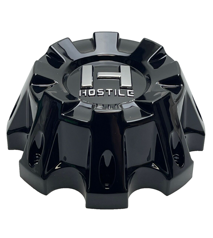 Hostile Wheels 8 Lug Gloss Black Wheel Center Cap HC-8001 HC-8001-B | eBay