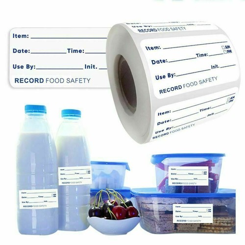 20Pcs/Roll Date Labels Fridge Food Storage Labels Catering Stickers ...
