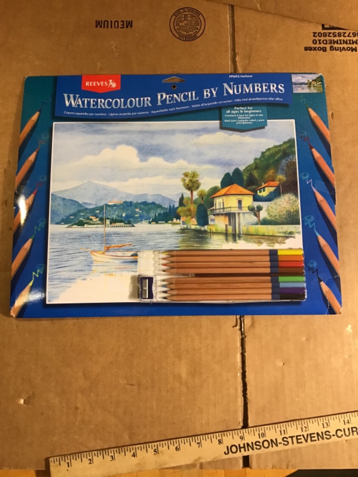 Reeves Watercolor Pencil by Numbers Harbour New in Original Box