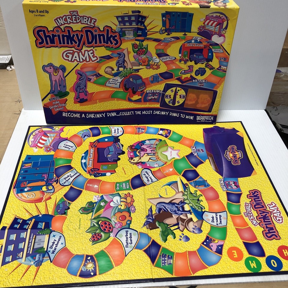 VINTAGE The Incredible Shrinky Dinks Board Game 2002 Briarpatch EUC | eBay