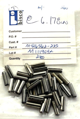 (26 PIECE LOT) MS16562-235, SPIROL SPRING PIN | eBay