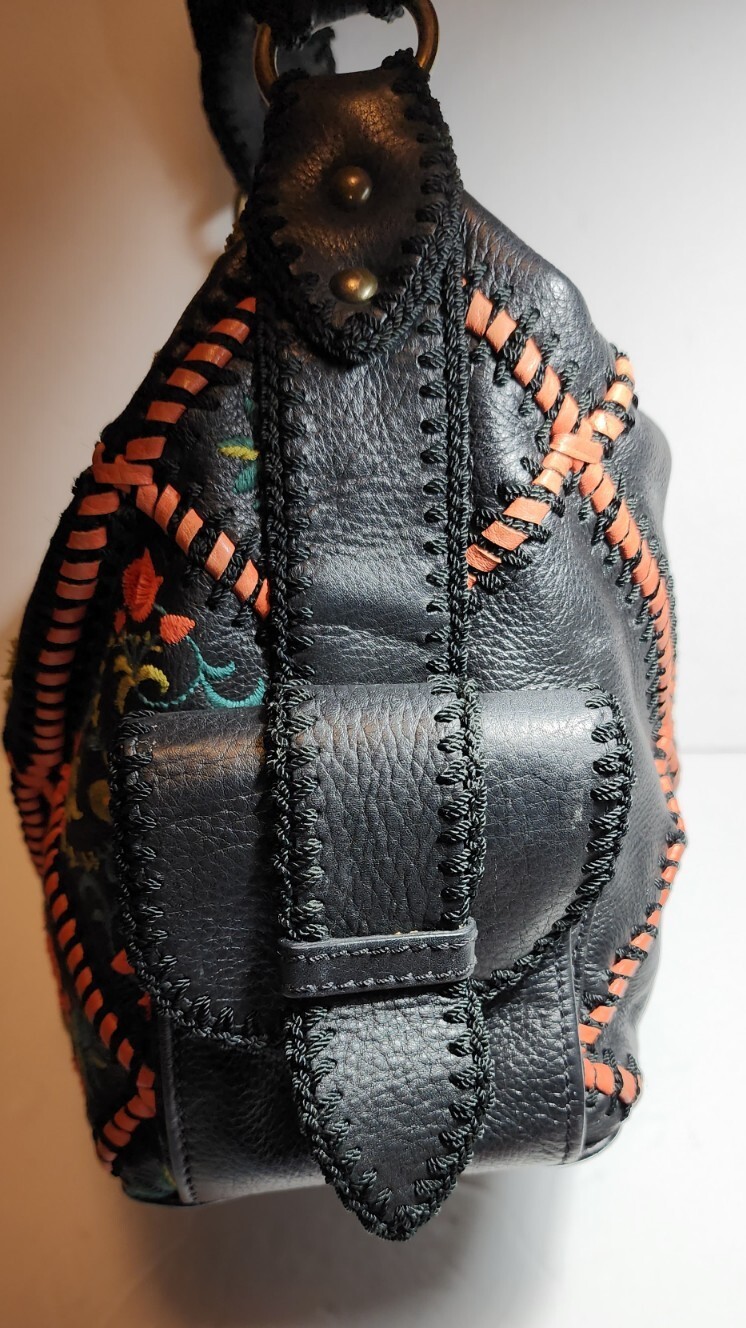 ISABELLA FIORE SWEDISH HOLLY BOHO SOHO HOBO EMBROIDERED HANDBAG Y2K ...