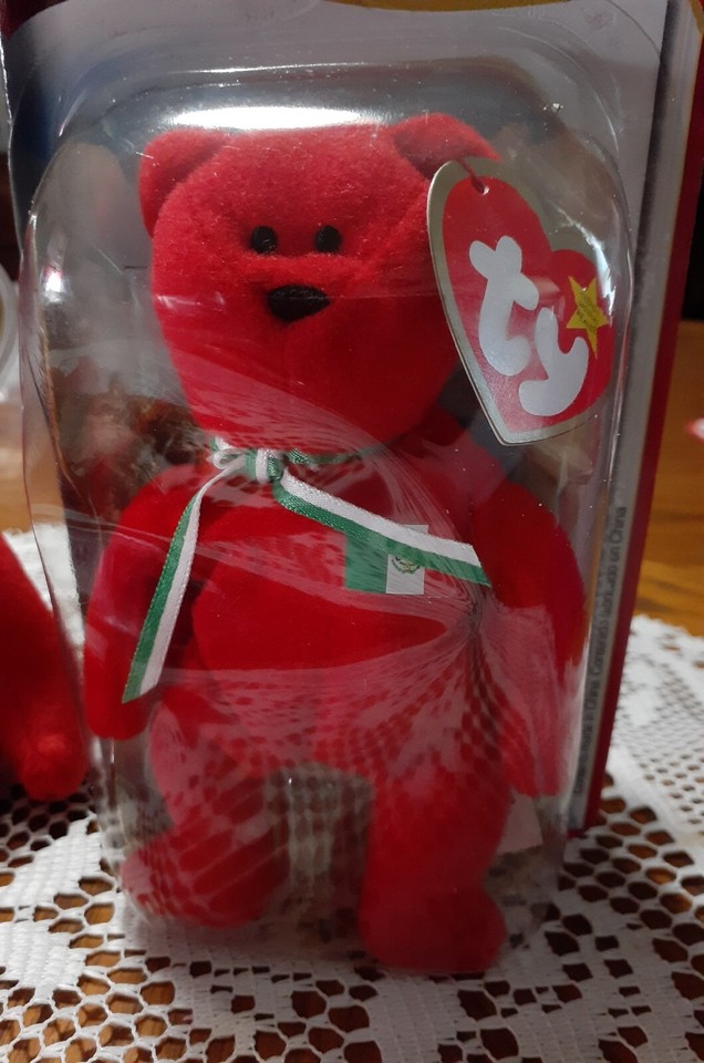 Ty Beanie Baby - Osito ~ Mexico / Mexican Flag Bear 1999 & McDonald's ...