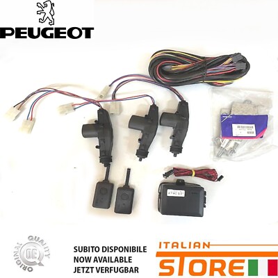 Peugeot 106 Set Locks Door Retainer Electric with Remote Control 9652KE ...