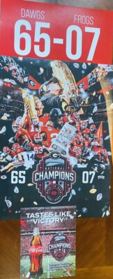 2022 University Of Georgia UGA 2022 National Championship 3 Poster ...