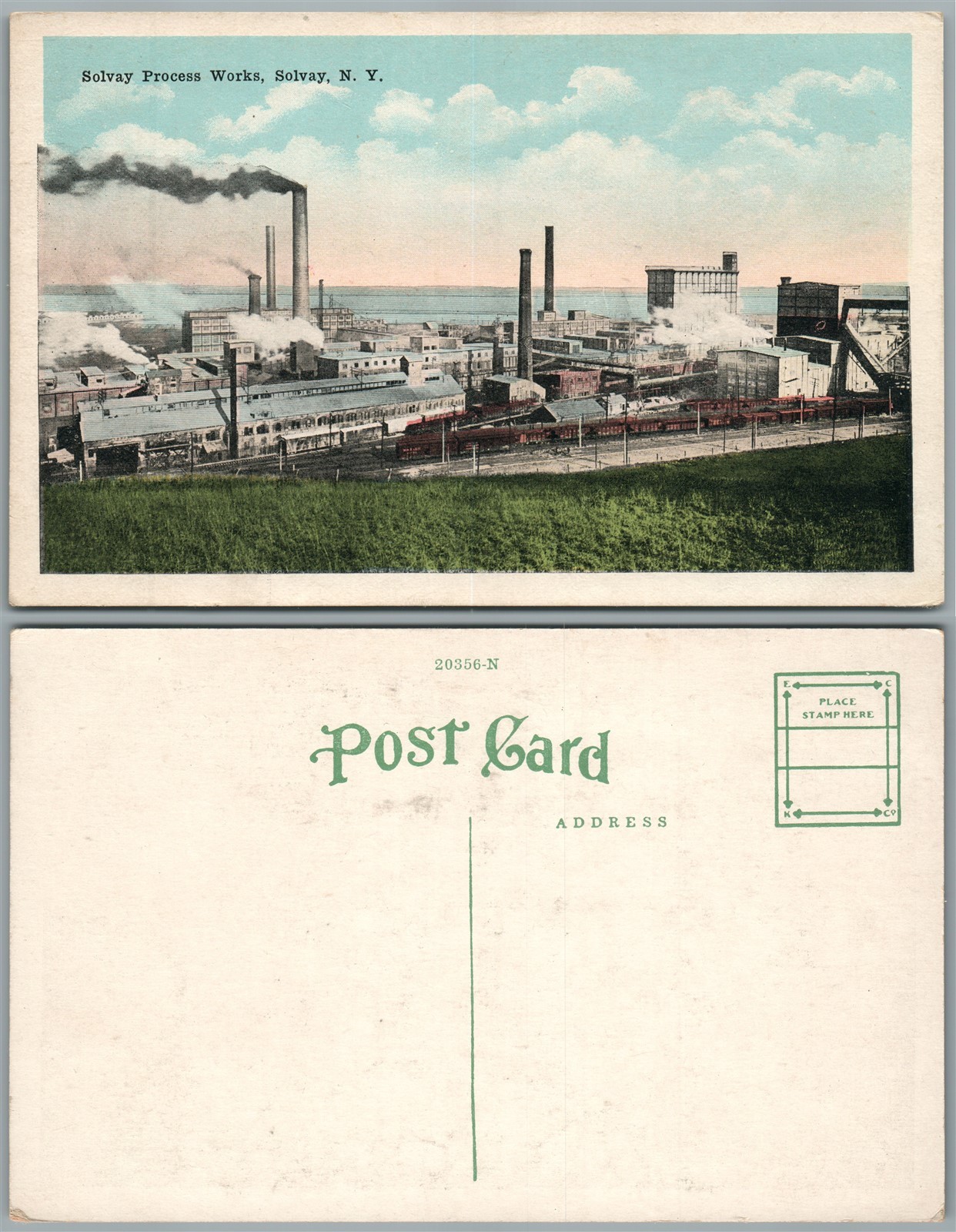 SOLVAY N.Y. PROCESS WORKS ANTIQUE POSTCARD | eBay