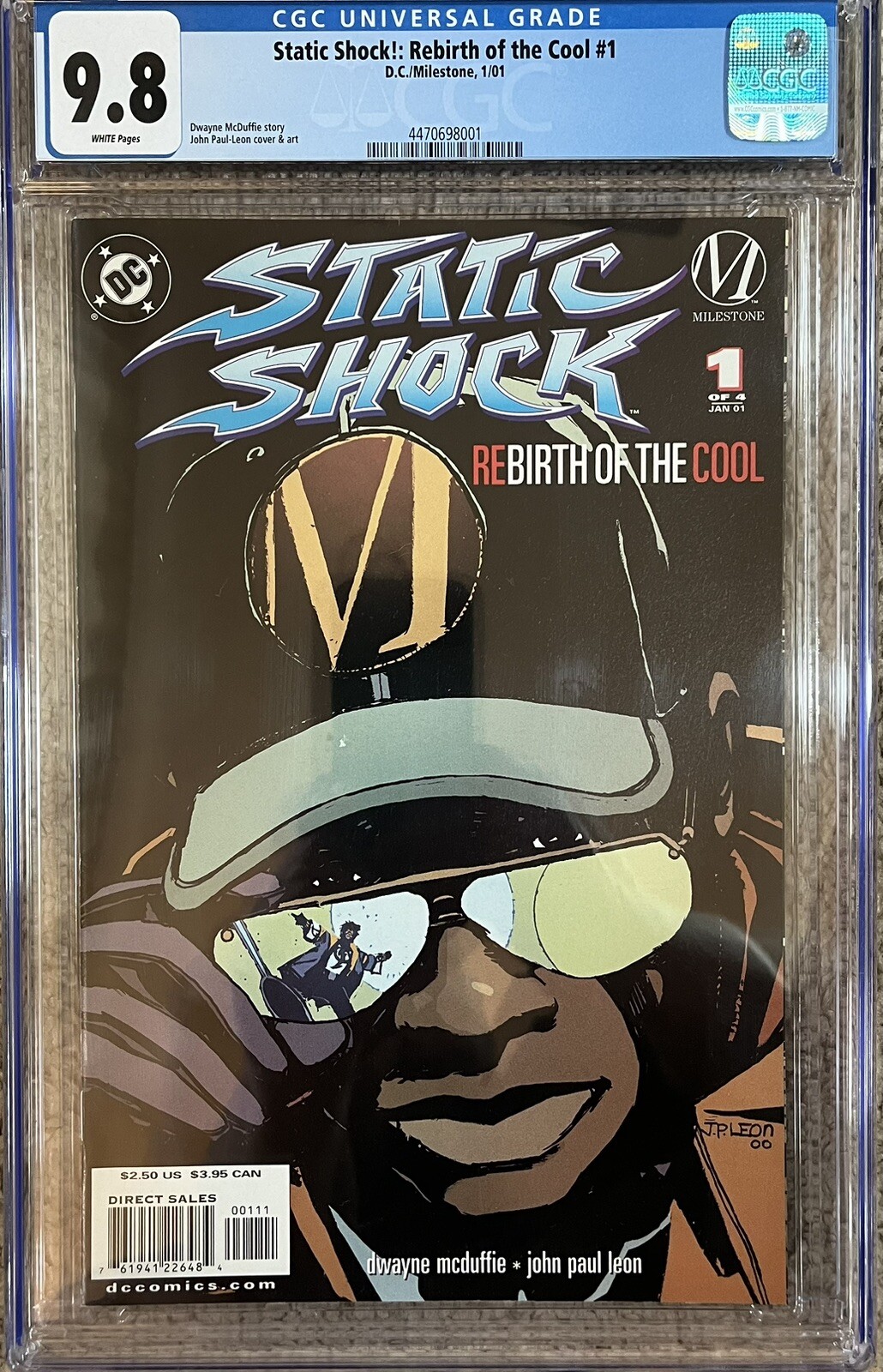 Static Shock Rebirth Of The Cool 1 Cgc 9.8 Dc Milestone 2001 | eBay